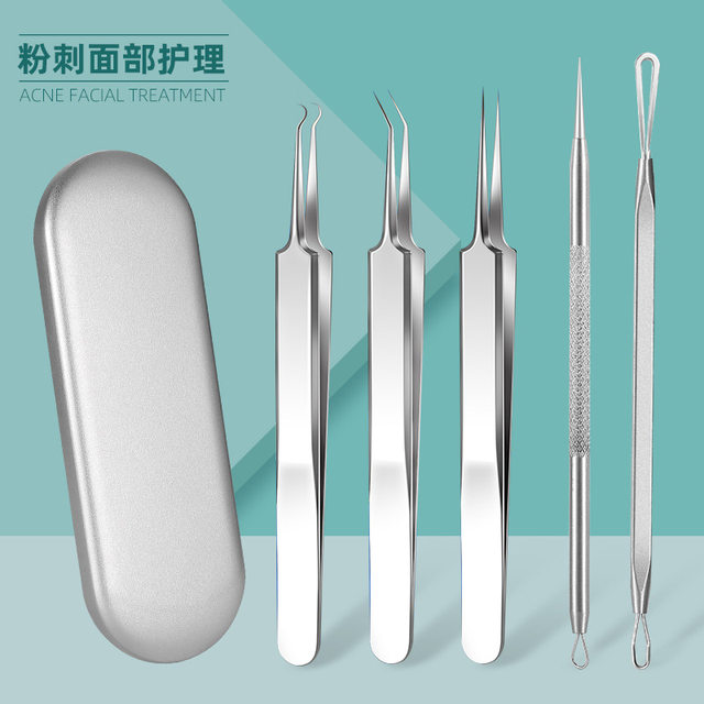 Stainless steel acne needle set acne clip cell clip pick acne squeeze ...