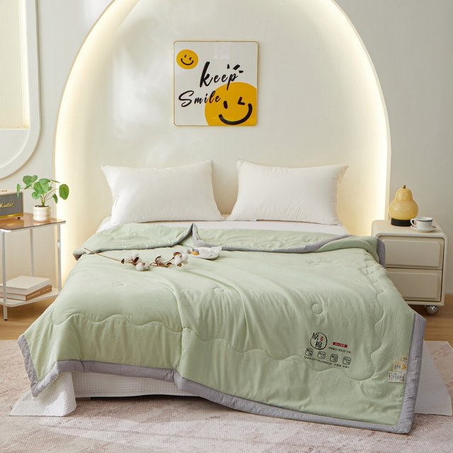 H2025 new bubble sand raw cotton soybean quilt machine washable summer cool summer air ...