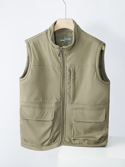 Japanese retro functional style autumn outdoor sleeveless outdoor ...