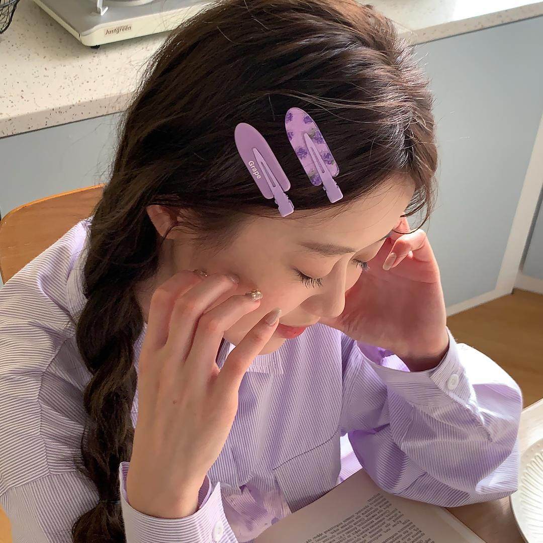 High-end Internet celebrity acetic acid water drop hairpin hairpin side ...