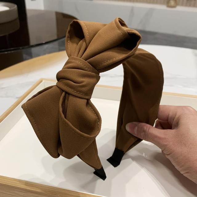 Black multi -layer bow hair hoop Korean version of high -level sense ...