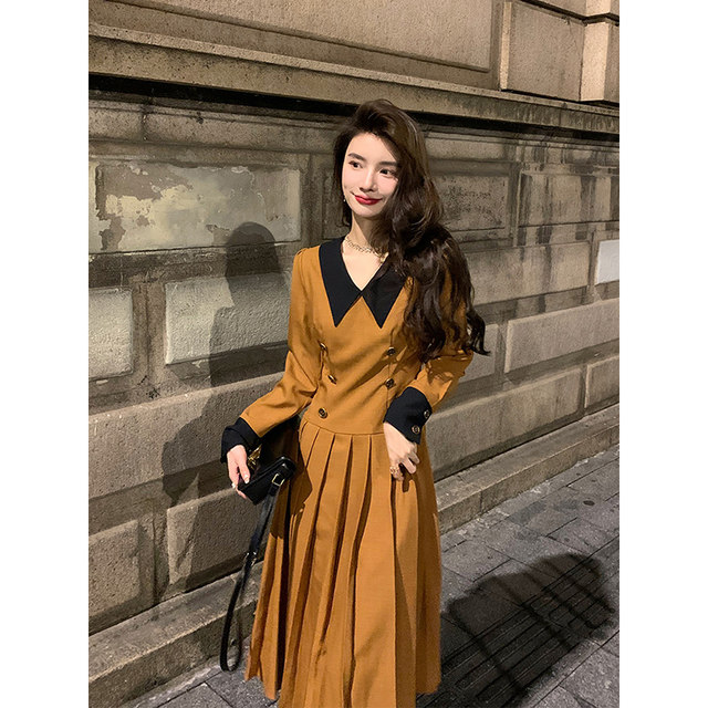 Deng Liu Liu retro Hong Kong style high -level sense skirt Korean ...