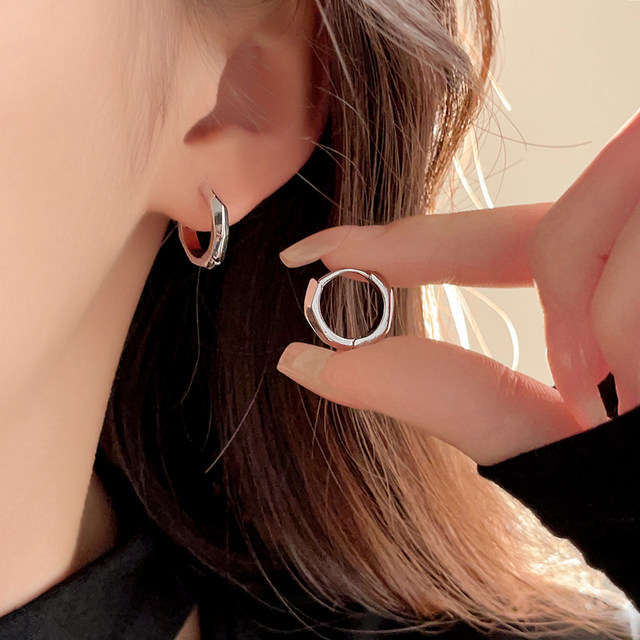 Golden Symidomy Ear Ear Round Women's Advanced Sensor Earrings 2024 New ...