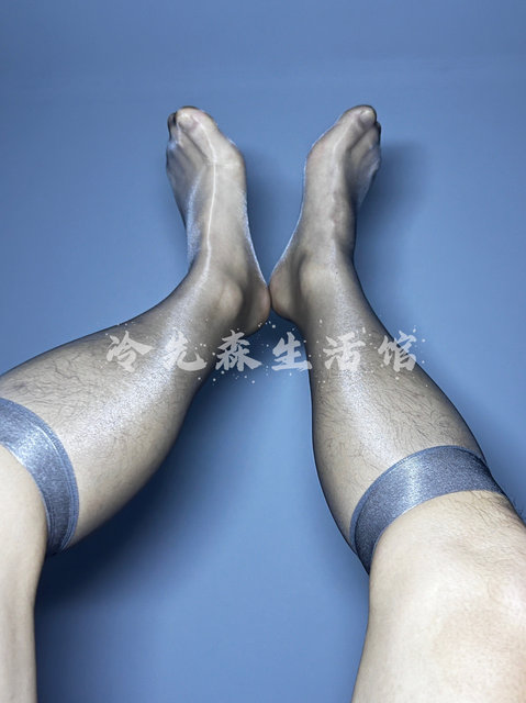 Lengxs Cold Mencorns Aurora Motorm ultra -thin black leisure business format in stockings