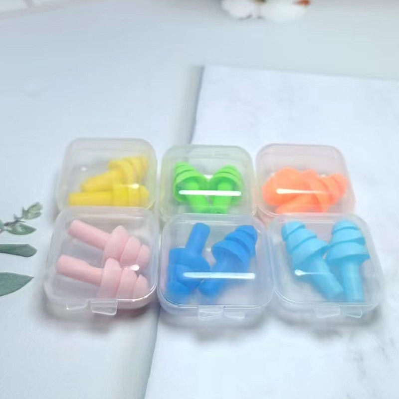 10-pack wireless sleep soft silicone earplugs spiral anti-noise student ...