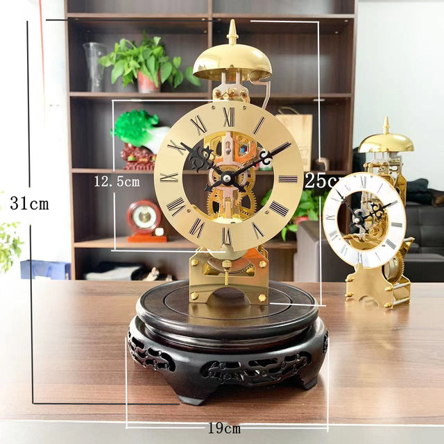 All-copper Polaris desk clock town house Feng Shui old-fashioned alarm ...