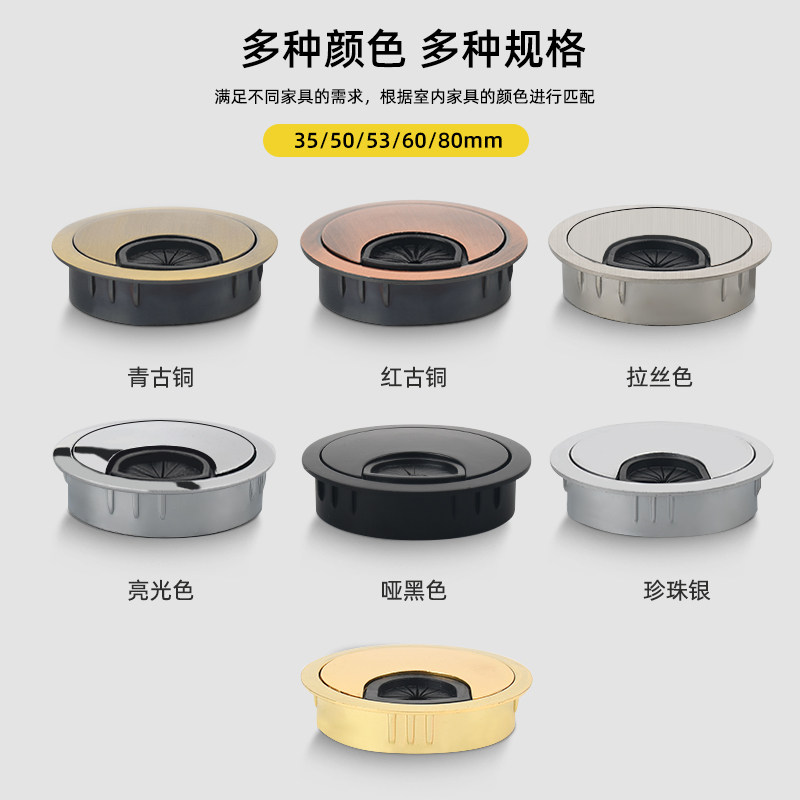 Computer Desk Threading Hole Round Hole Cover Decorative Ring ...