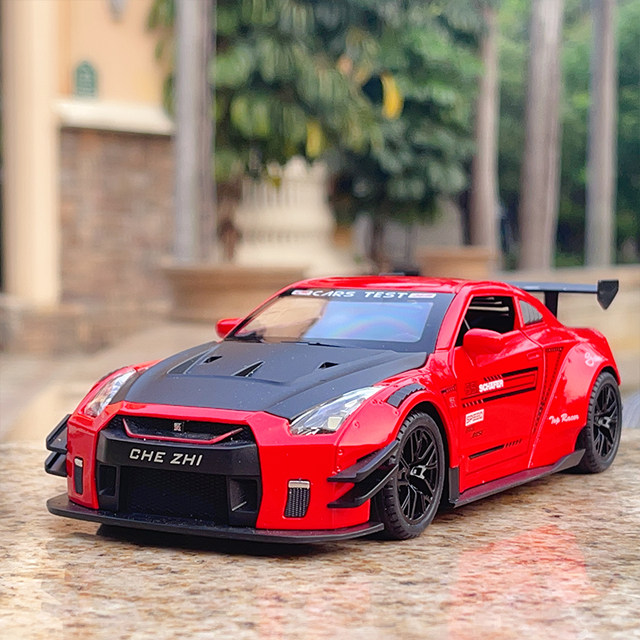 1/24 Nissan GTR sports car alloy model car simulation metal car ...