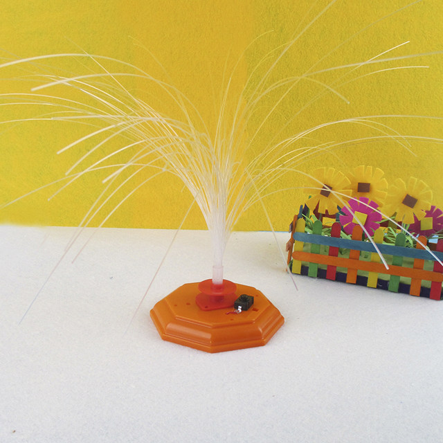 Manchuria colorful optical fiber lamp Student technology production and ...