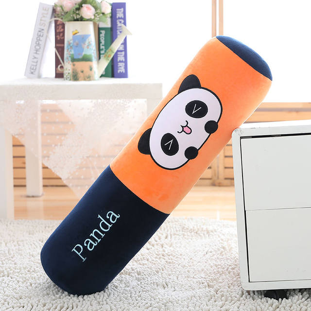 Large cute long cylindrical candy pillow girl lazy long sleeping pillow ...