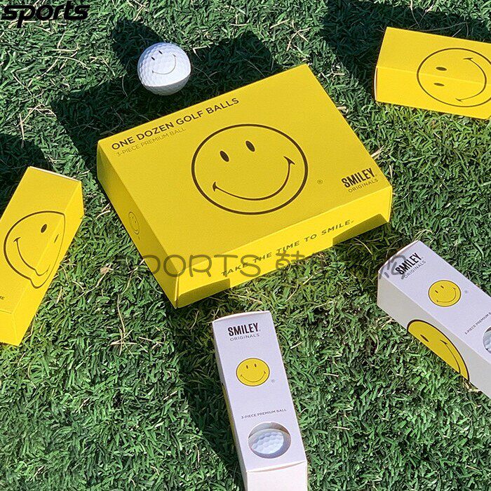 3 Smiley Golf Balls - Korea Original R3 3-Layer Practice