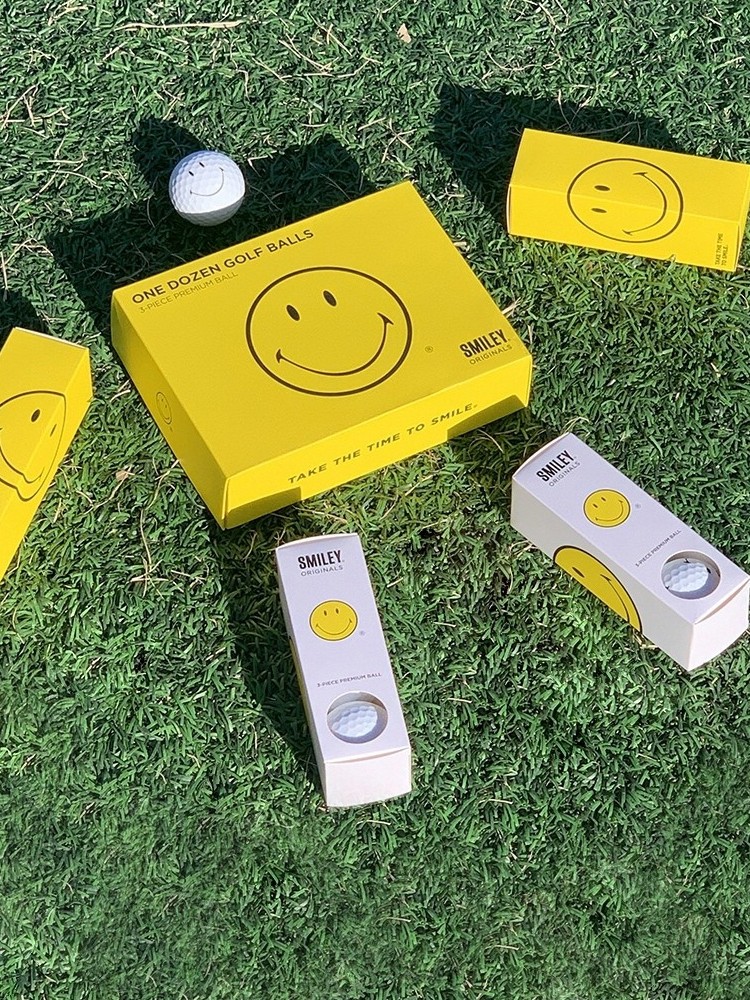 3 Smiley Golf Balls - Korea Original R3 3-Layer Practice