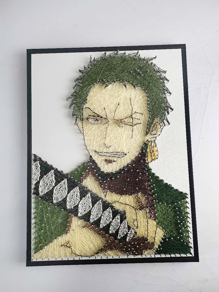 Luffy Zoro Wrapped Canvas Art - Handmade Anime Wall Decor