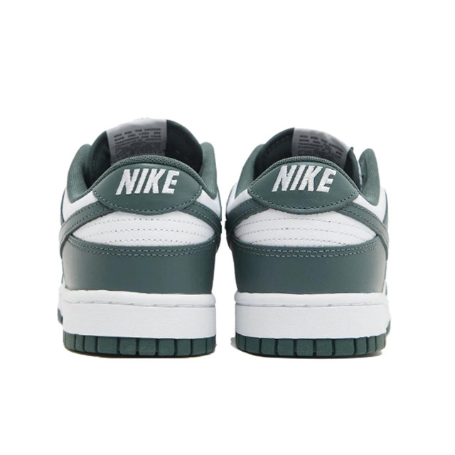 Nike DUNKLOW White and green low top non-slip wear-resistant versatile ...