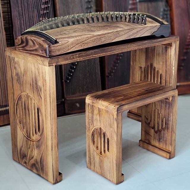 Ningbi portable small zither 1 meter pure handmade solid wood small ...