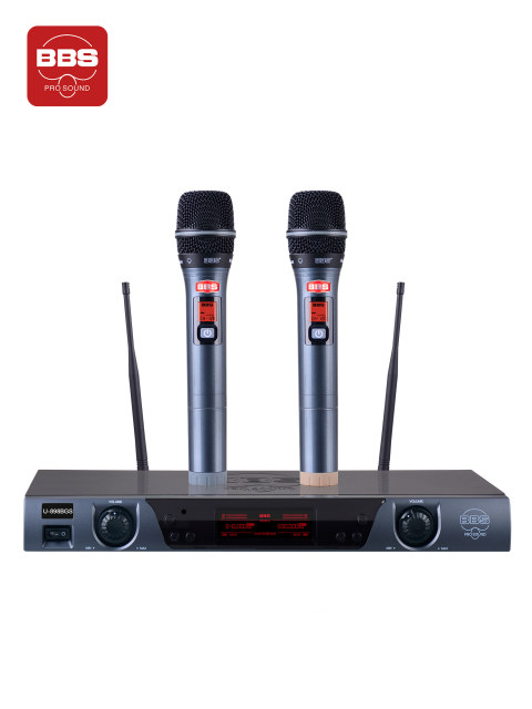 BBS wireless microphone one to two microphone stage KTV anti-whistle speech Karaoke home use U ...