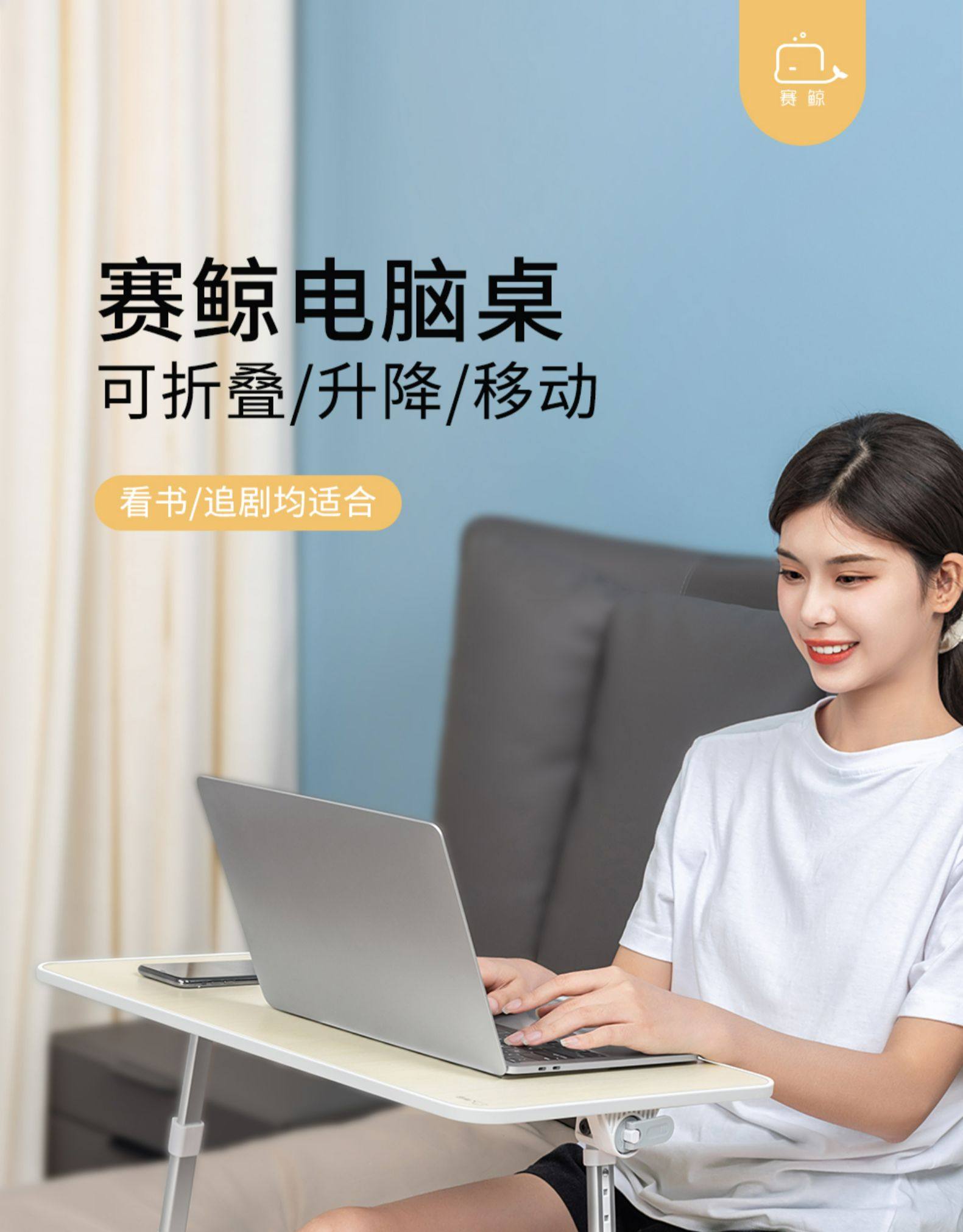 Foldable Bedside Table for Home and Dorm Use