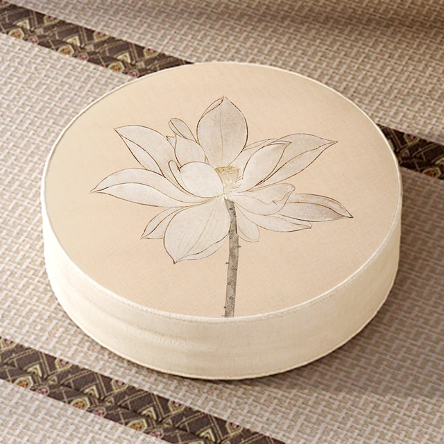 Chinese futon cushion round lotus ground meditation cushion meditation ...
