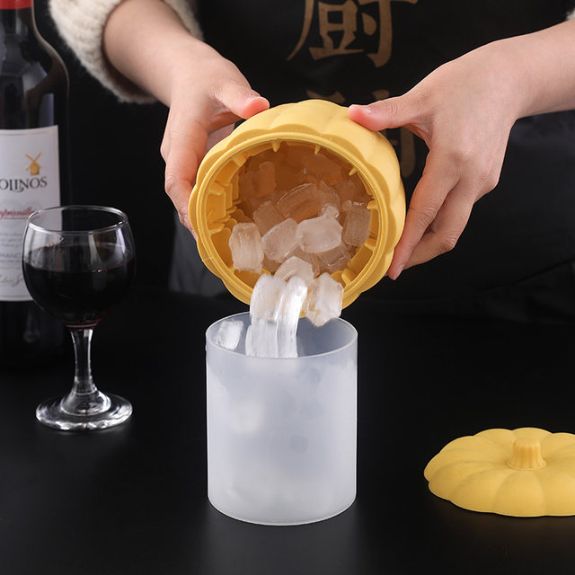 Creative ice bucket silicone pumpkin shape ice tray iced ice cream mini ...