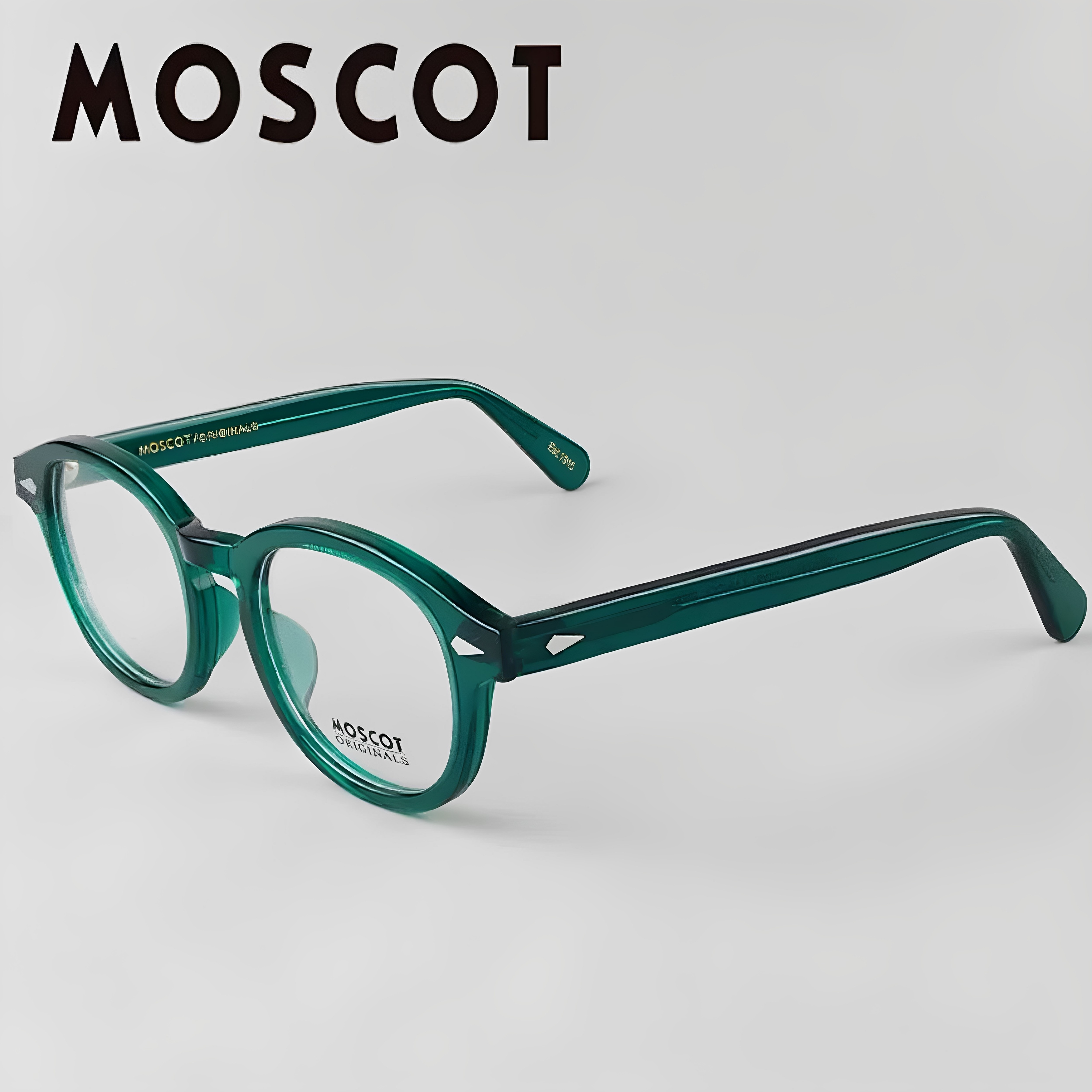 Kacamata Bingkai Penuh Moscot Lemtosh Hijau - Gaya Retro Unisex