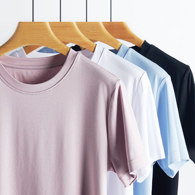 2023 Spring and Summer New Silk Modal Women's Round Neck T-shirt ...