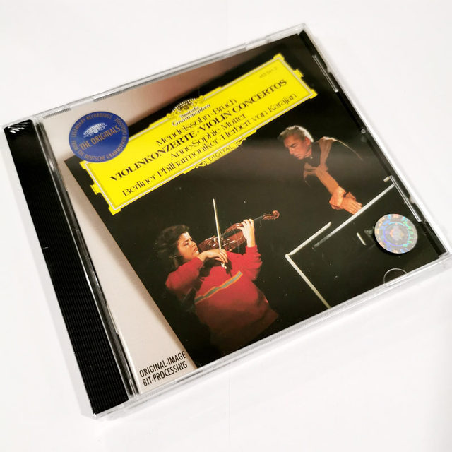 Bruch/Mendelsohn Violin Concerto CD Karajan/Mutt CD Records Disc