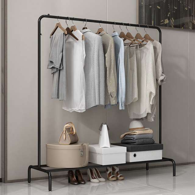 Simple coat rack landing room room hanging rack bedroom clothes storage ...