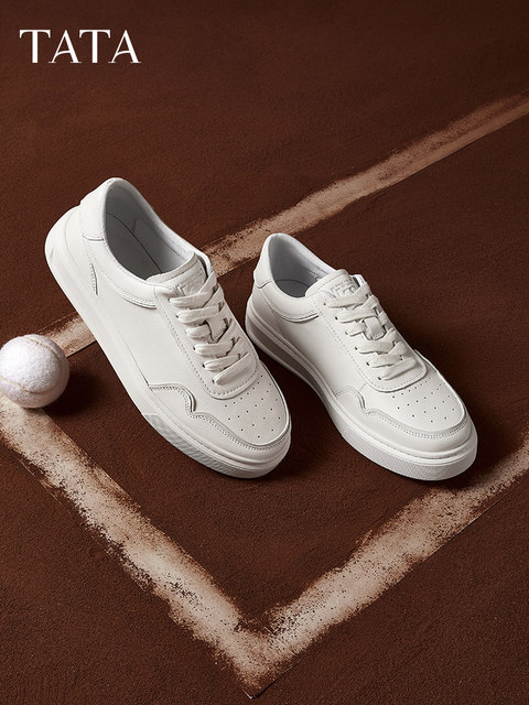 TATA casual genuine leather sneakers men's shoes versatile sports shoes ...