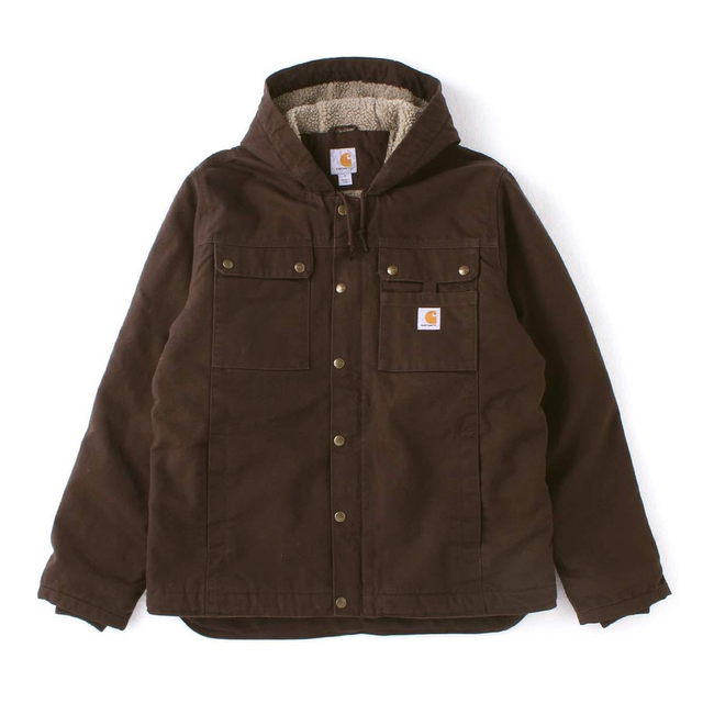 Carhartt 103826 Cahart main line hooded work jacket, plush thick style ...