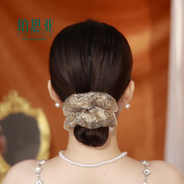 Plasia full-star inlaid French double-layer Organya sweet temperament ...