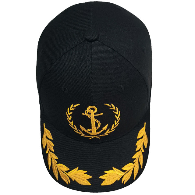 Spot wheat ear hat nautical captain CAPTAIN baseball hat men's ...