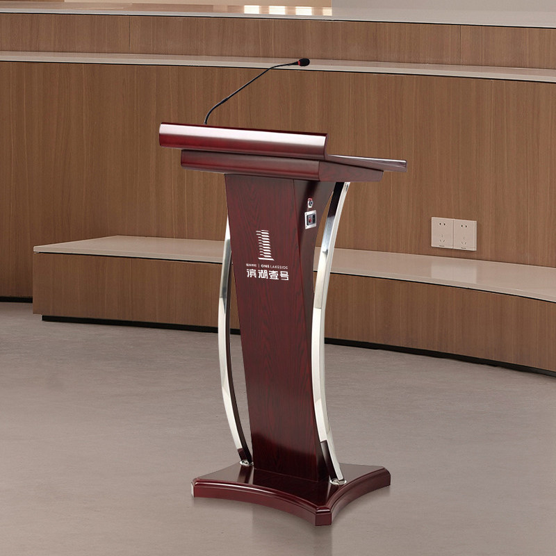 Curved conference room podium podium training podium solid wood podium ...
