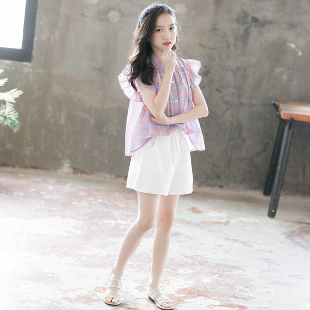 Girls Summer Wear Set 2024 New Children's Wear Western Style Internet ...