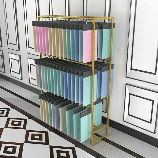 Fabric sample display rack double-sided leather fabric sample display ...