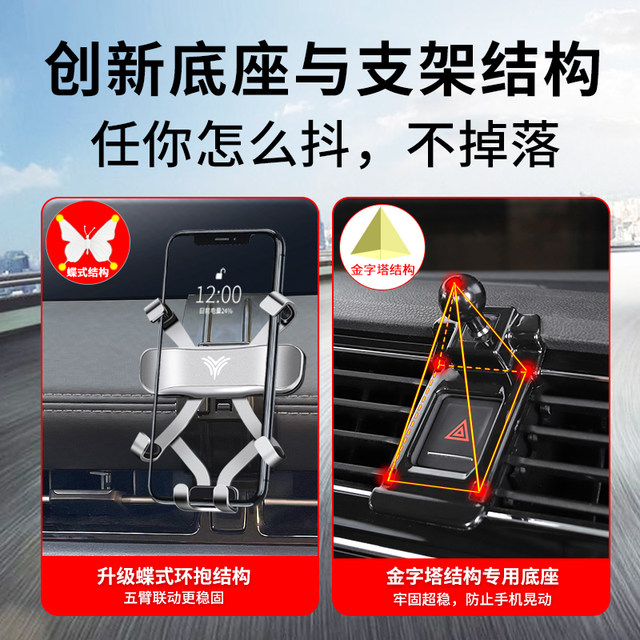 Nezha U/V/PRO special navigation car mobile phone holder center console ...