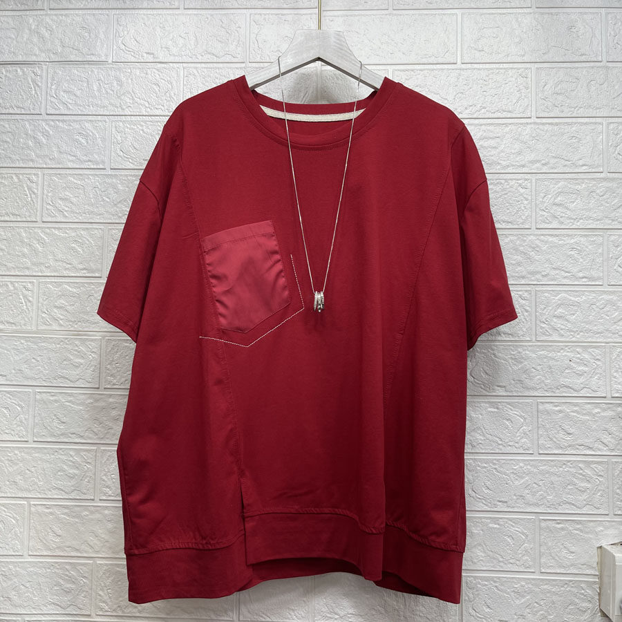 2024 Summer Hong Kong -style unilateral pocket design sensor cotton ...