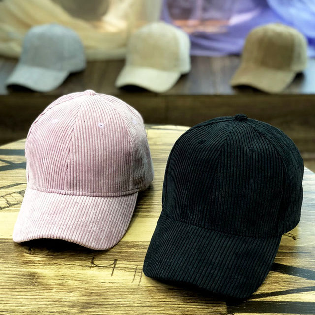 Hat women's 2025 new versatile solid color corduroy spring and autumn ...