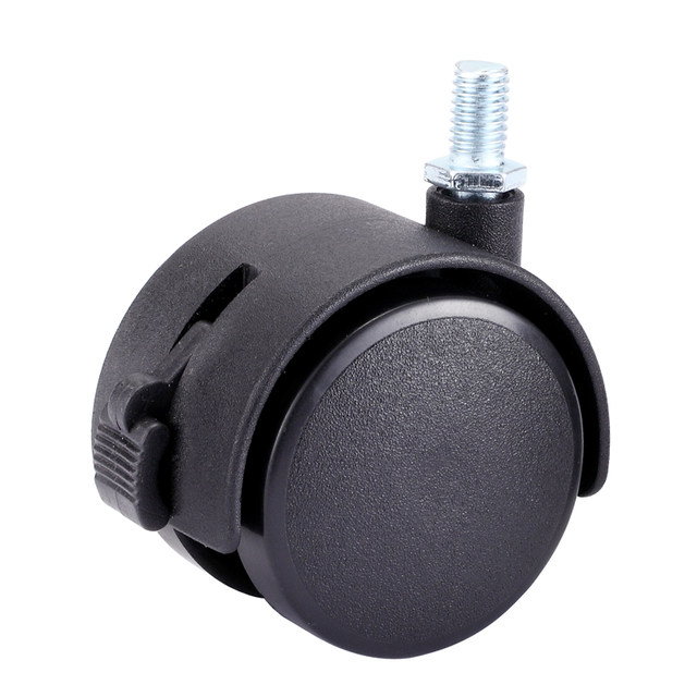 2-inch flat universal wheel rubber caster furniture M8 pole pulley ...