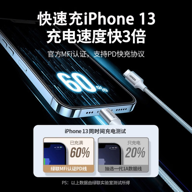 Lvlian iphone14pro data cable pd fast charging mfi certification 20/30w suitable for Apple ...