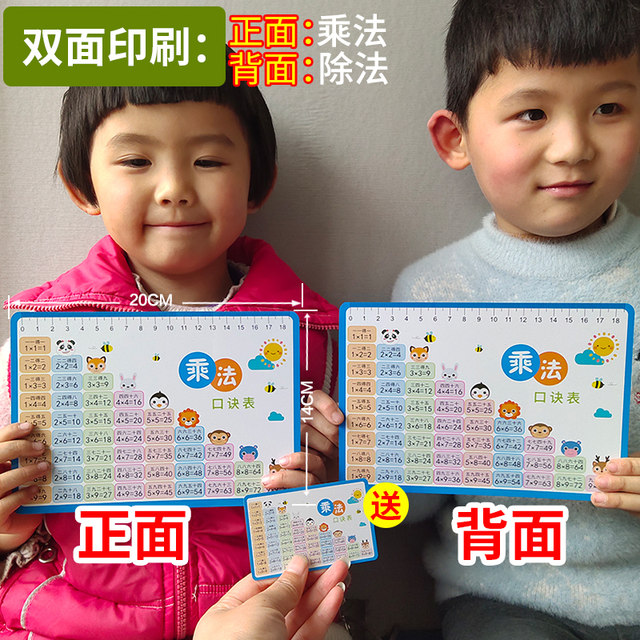 99 multiplication table teaching aids recitation artifact primary ...