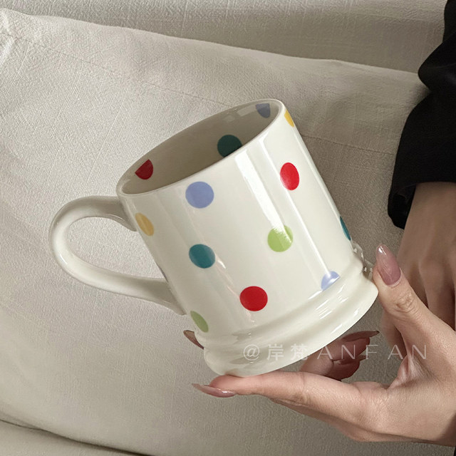 Kishiko niche minimalist color wave dot double -ring cup niche design ...