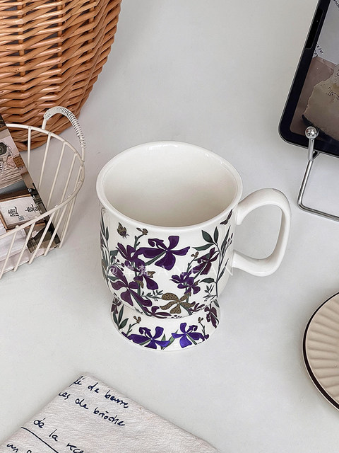 Ceramic Mark Cup niche design sense high -capacity, high sense, light ...