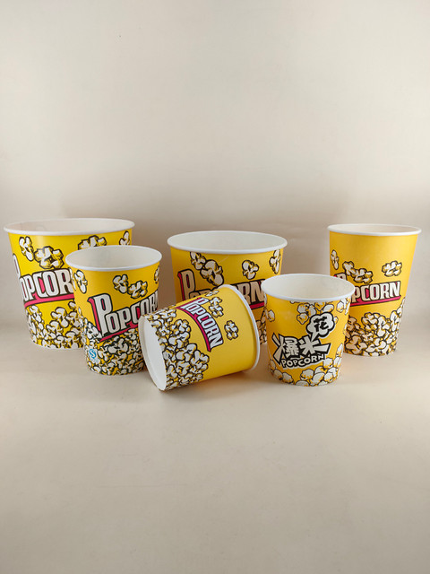 Popcorn bucket Disposable popcorn paper bucket packaging bucket ...
