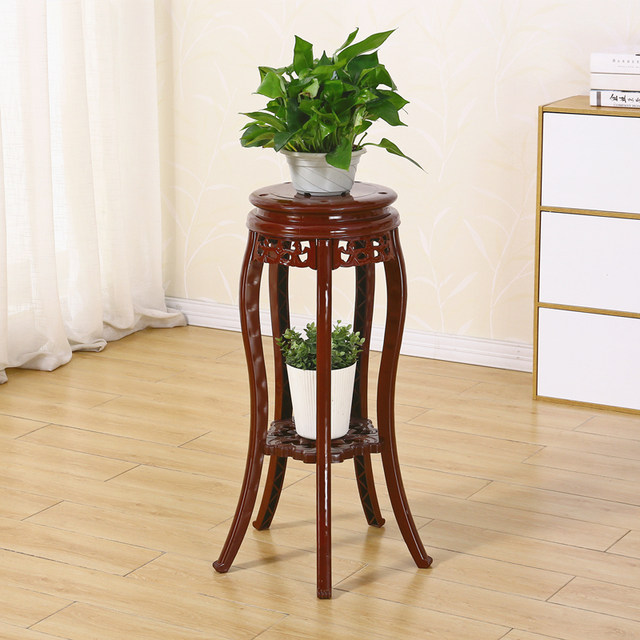 Flower stand imitation wood classical multi-layer pothos plastic flower ...