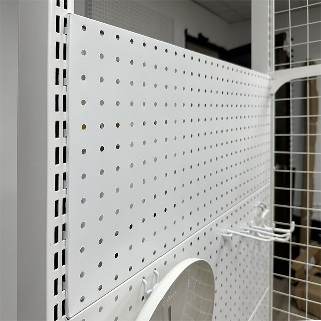 Round hole hole board storage rack accessories shelf supermarket girl ...