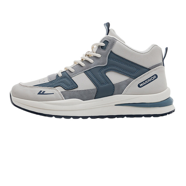 Pull back men's shoes, sports shoes, autumn mid-cut leather waterproof soft-soled casual shoes ...