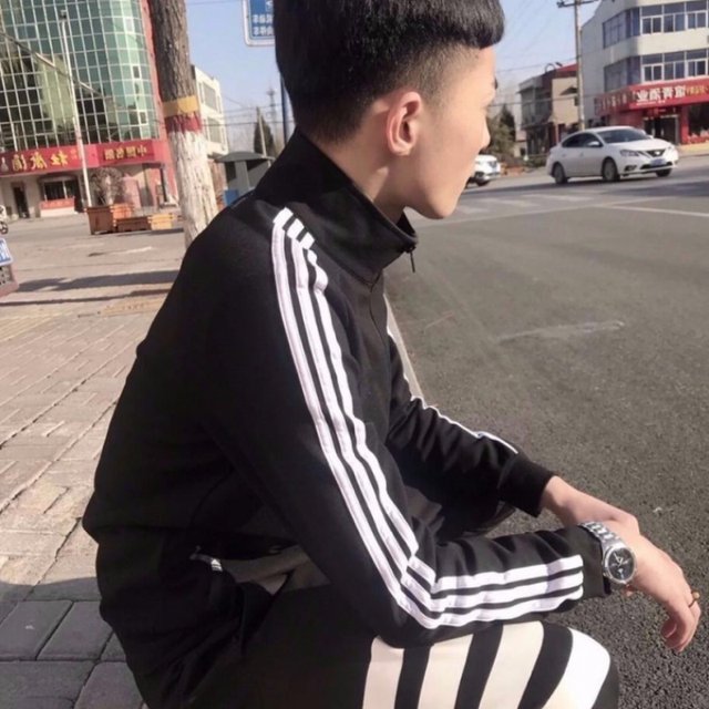 Social man's spiritual young man's trendy brand slim jacket men's fast ...