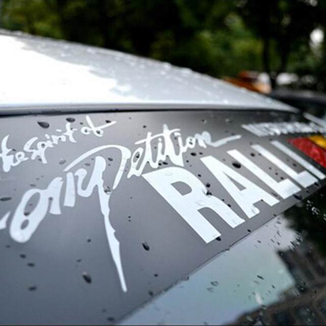 Personalized car front windshield sticker, fashionable front bumper ...