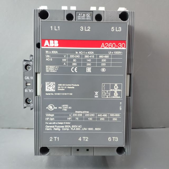 ABB AC contactor A260-30-11 260A 24V110V220V380V