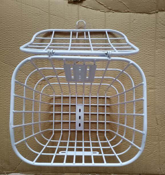 Electric Car Basket - Metal Front Basket with Cover
